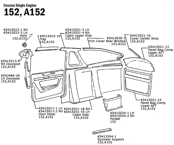 Cessna Single Engine 152, A152 / Schematics