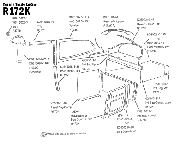 Cessna Single Engine R172K / Schematics