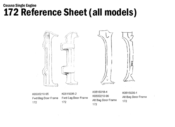 Cessna Single Engine 172 Reference Sheet (all models) / Schematics