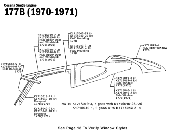 Cessna Single Engine 177B (1970-1971) / Schematics