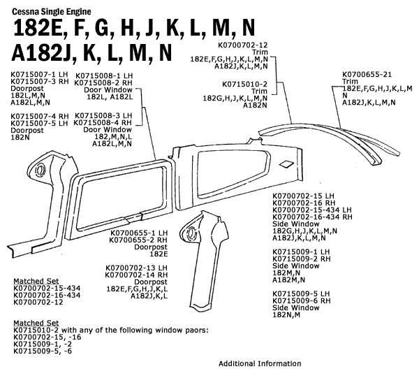 Cessna Single Engine 182E, F, G, H, J, K, L, M, N / Schematics