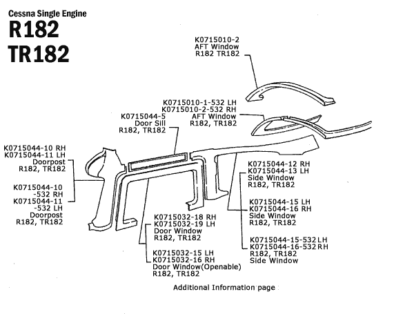 Cessna Single Engine R182 / Schematics