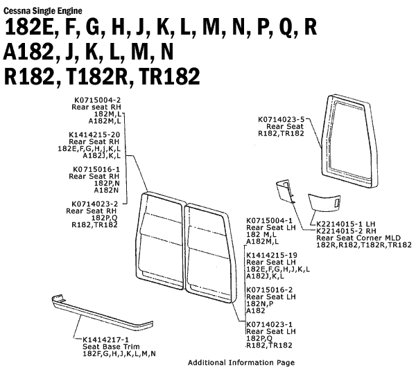 Cessna Single Engine 182E, F, G, H, J, K, L, M, N, P, Q, R / Schematics