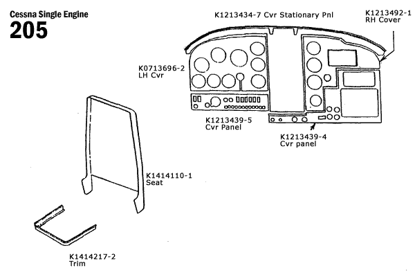 Cessna Single Engine 205 / Schematics