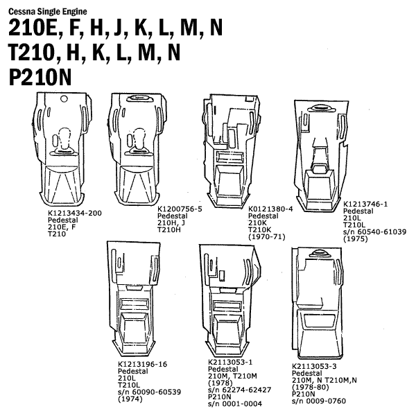 Cessna Single Engine 210E, F, H, J, K, L, M, N / Schematics