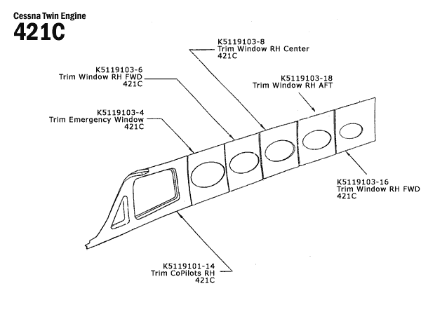 Cessna Twin Engine 421C / Schematics