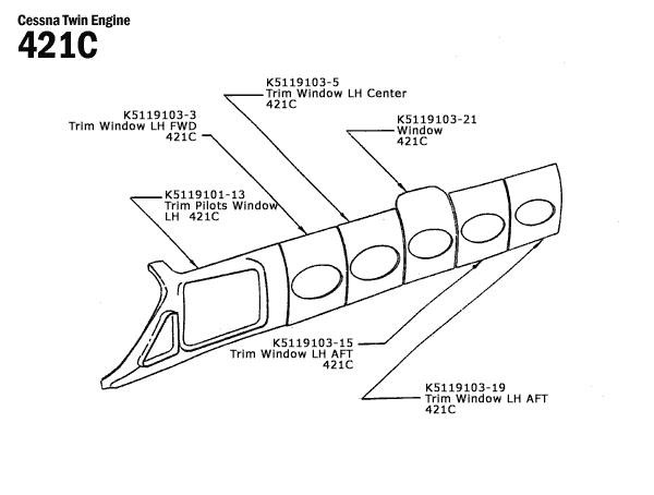 Cessna Twin Engine 421C / Schematics