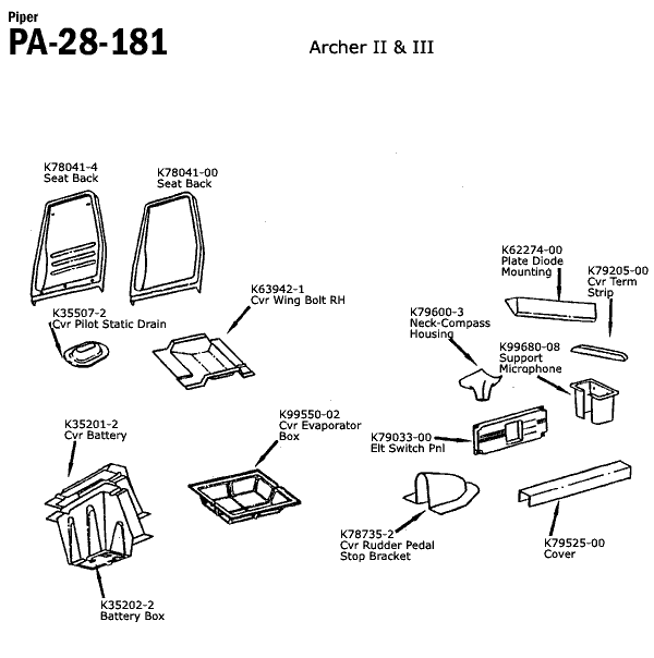 Piper PA-28-181 / Schematics