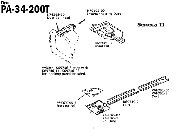 Piper PA-34-200T / Schematics
