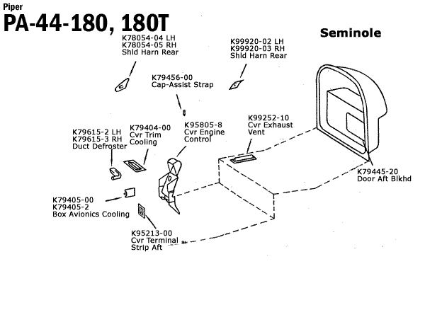 Piper PA-44-180, 180T / Schematics